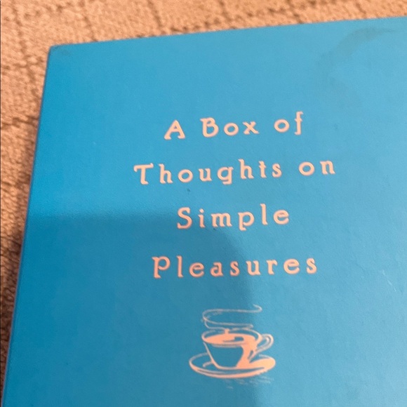 Art | Blue Box Of Thoughts On Simple Pleasures | Poshmark